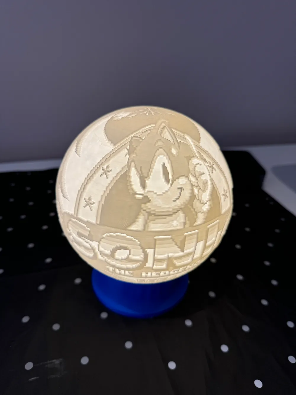 Sonic the Hedgehog Lithophane lamp - Free 3D Print Model - MakerWorld