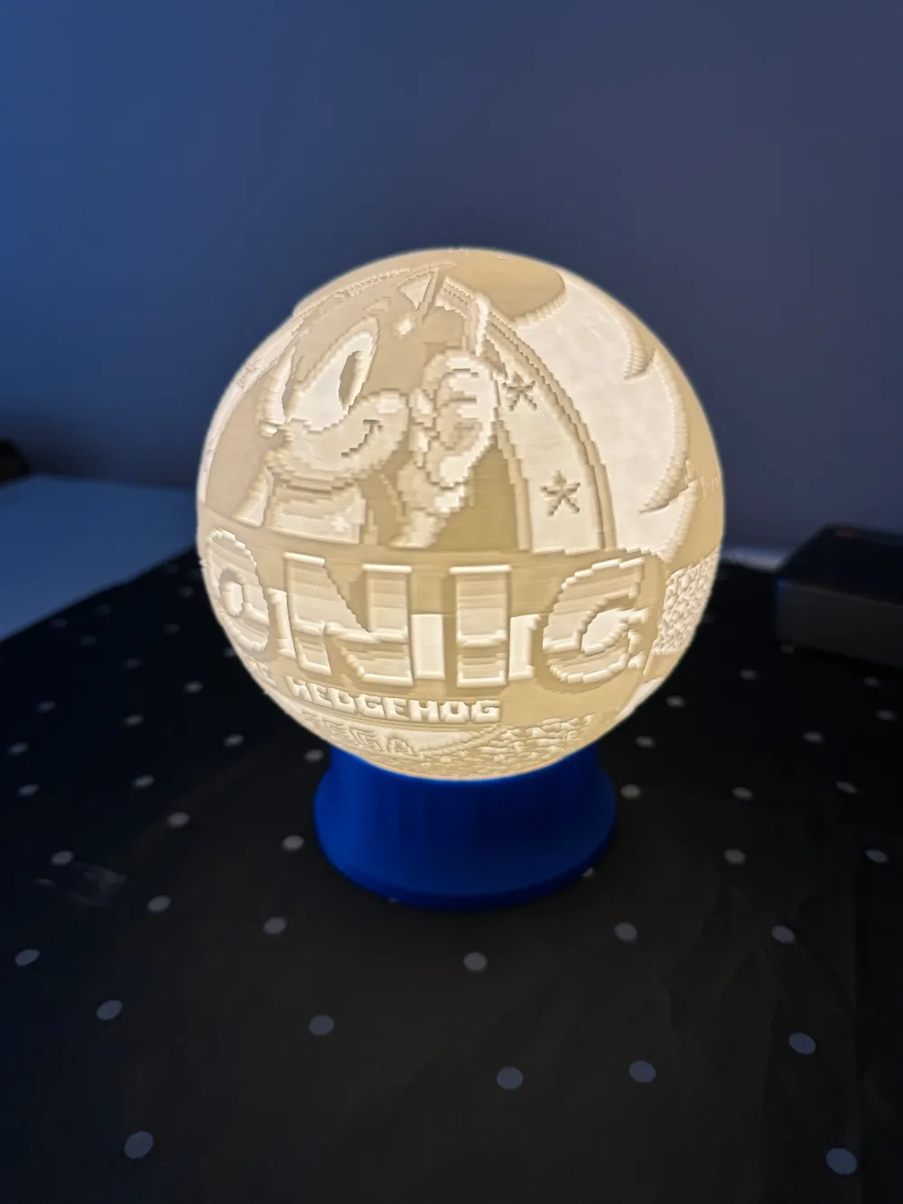 Sonic the Hedgehog Lithophane lamp - Free 3D Print Model - MakerWorld