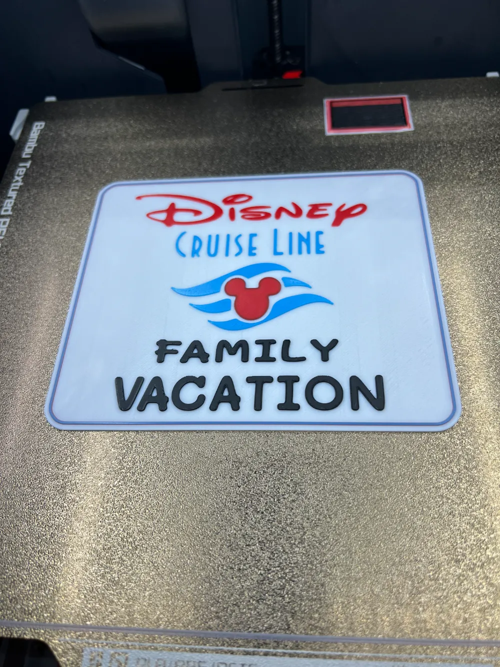Disney Cruise Family Vacation Door Sign by 3Dprinting4fun - MakerWorld