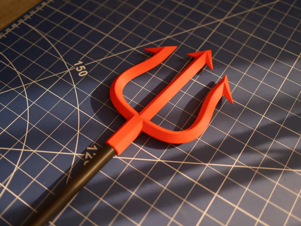 Simple Trident (Halloween/Devil/Poseidon) by christianselig - MakerWorld