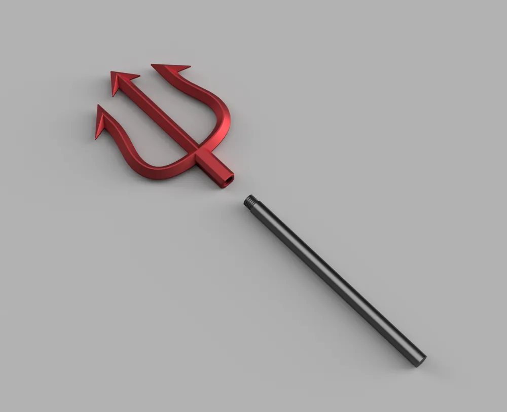Simple Trident (Halloween/Devil/Poseidon) by christianselig - MakerWorld