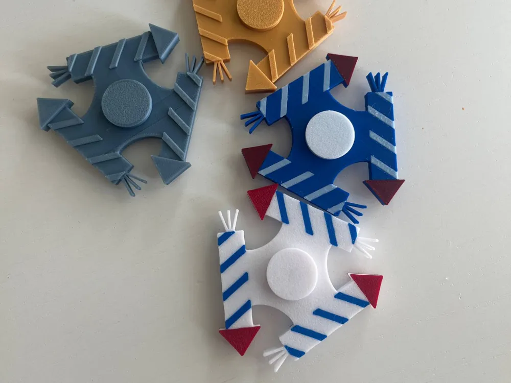 Firework fidget spinner by Abbe MakerWorld: Download Free 3D Models