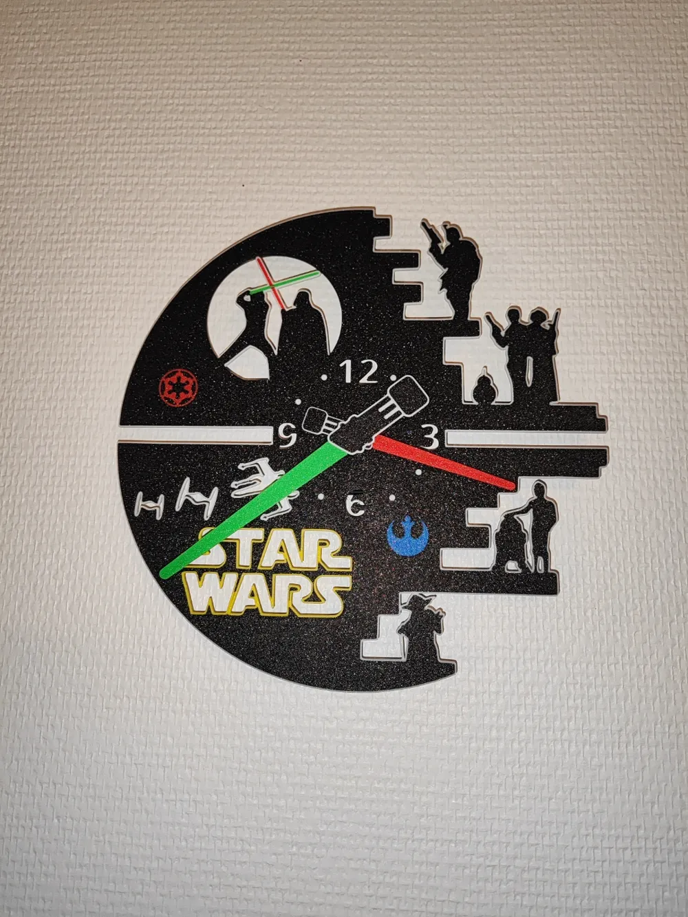 Starwars wall clock Remixed by kimandersen999 - MakerWorld