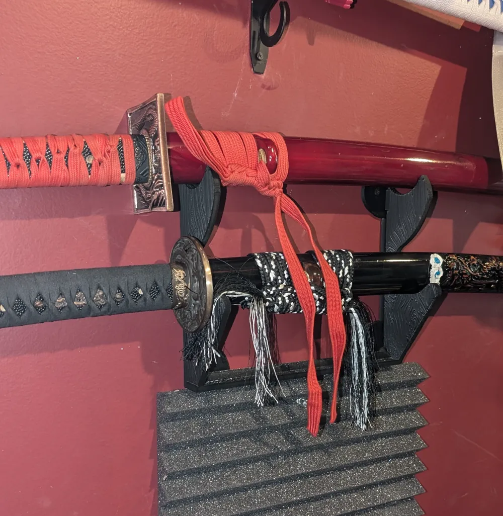 Katana Wall Mount by looper952 MakerWorld: Download Free 3D Models