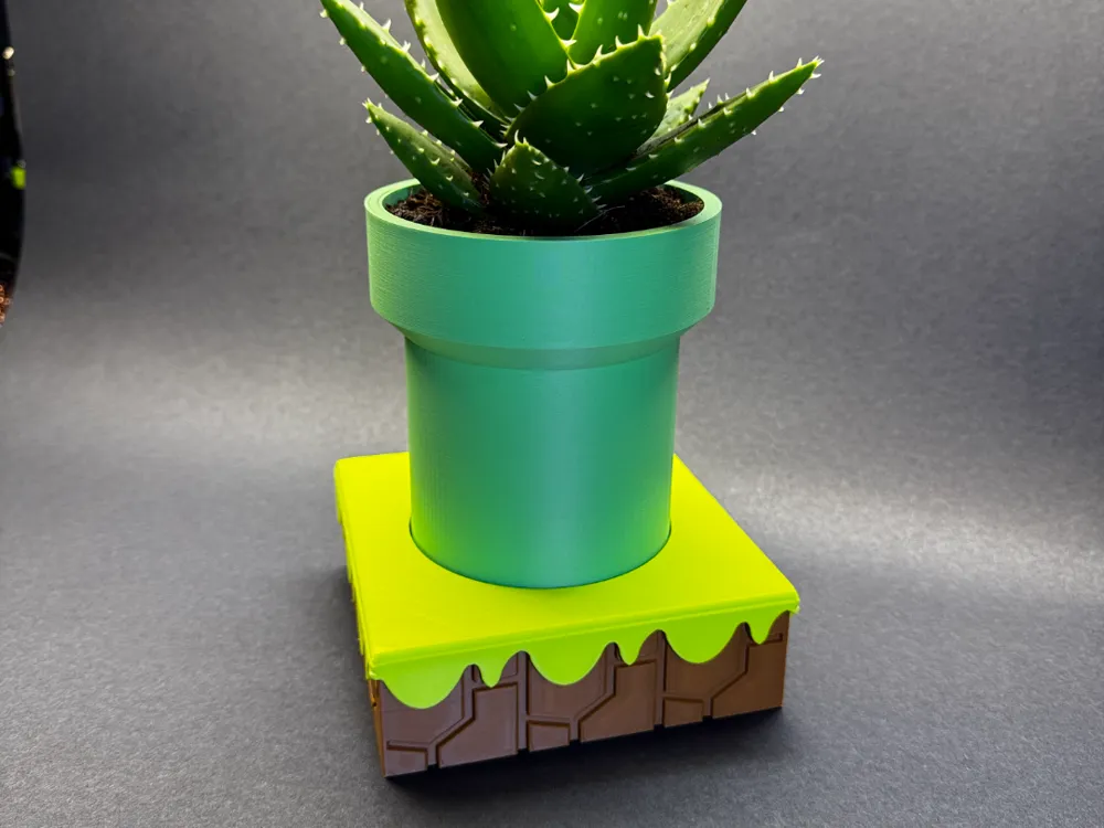 Pipe planter Super Mario inspired by makersark3d - MakerWorld