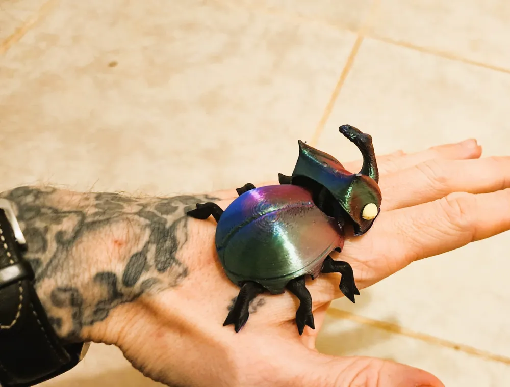 Hank The Horned Beetle Fidget! by The inked Oak MakerWorld: Download ...