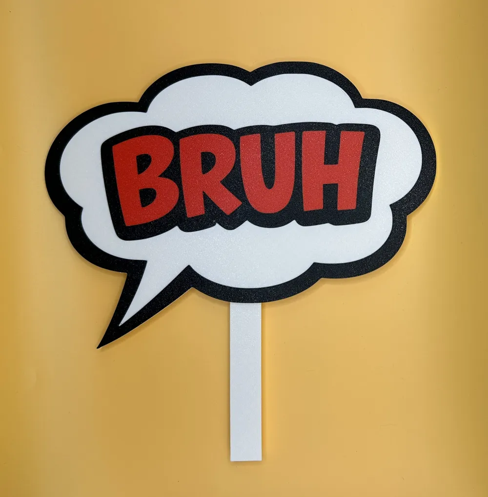 Comic Speech Bubble Props (9 Designs) - Free 3D Print Model - MakerWorld
