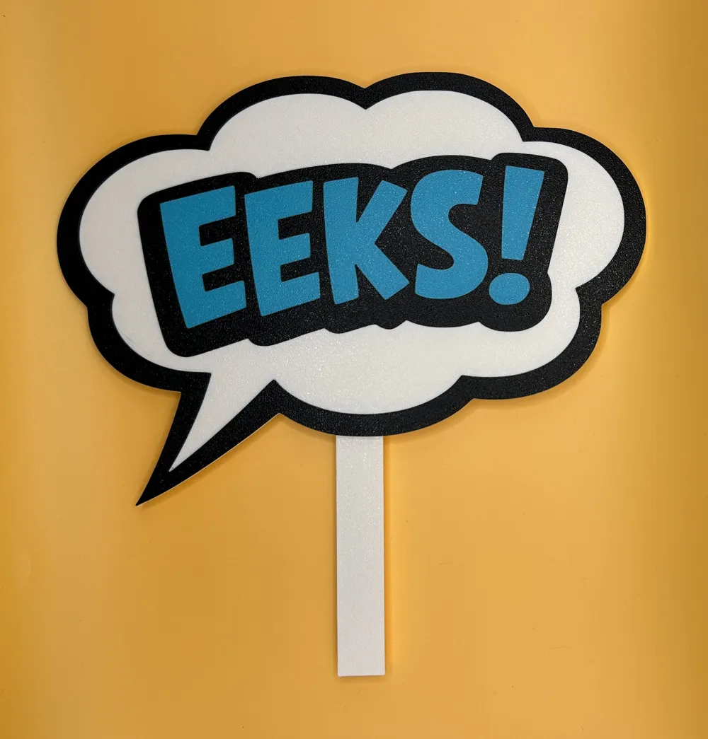 Comic Speech Bubble Props (9 Designs) - Free 3D Print Model - MakerWorld