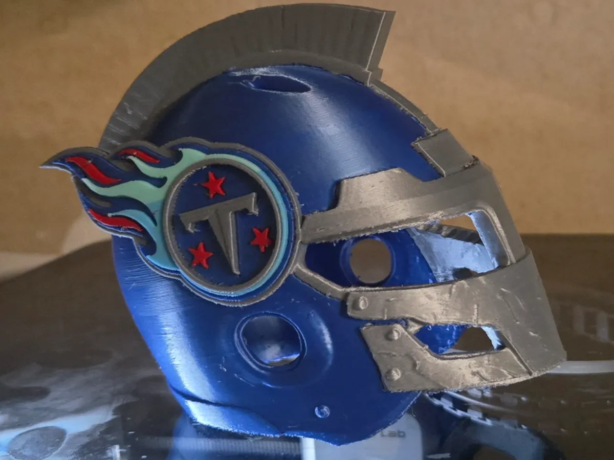 Tennessee Titans Mini Helmet - Free 3D Print Model - MakerWorld