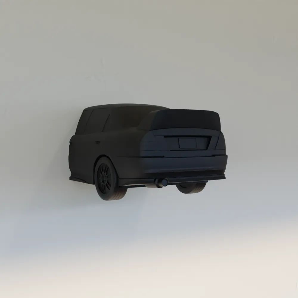 Mitsubishi Lancer EVO 4 Wall Art - Rear View - Free 3D Print Model ...