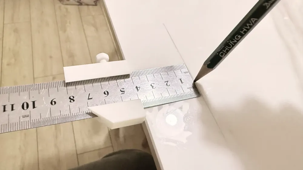 Woodworking Scribing Jig with Fixed Slider and Steel Rule Locator by ...