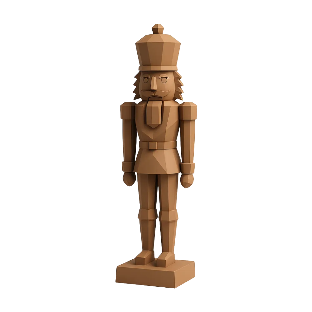 Low-Poly Nutcracker Figurine Easy Christmas Print - Free 3D Print Model ...
