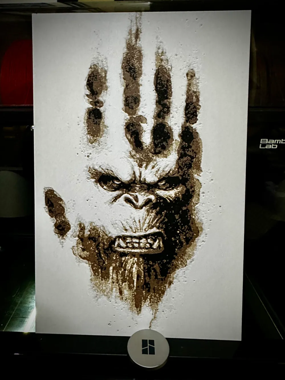 Godzilla X Kong Hueforge - Godzilla footprint by ChainsawGraphics ...