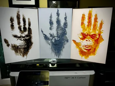 Godzilla X Kong Hueforge - Godzilla footprint by ChainsawGraphics ...