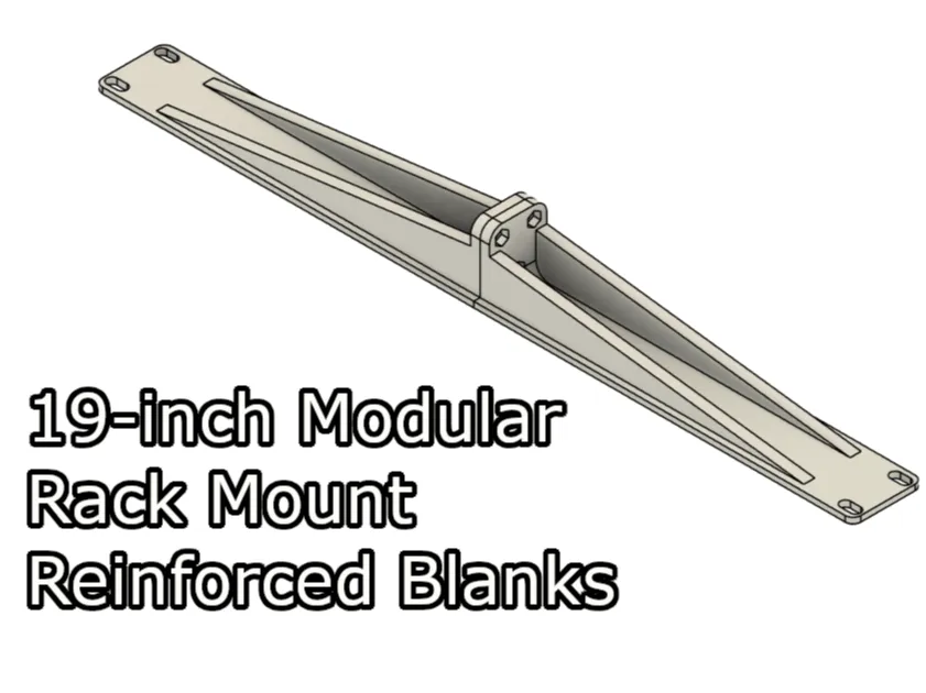 19-inch Reinforced Modular Rack Mount Blanks by Mauker MakerWorld ...