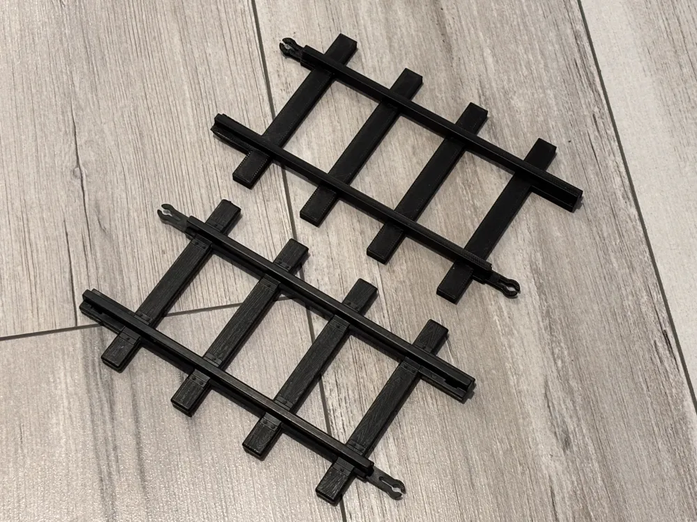 Model/Toy Train Track Straight Segment 59.4x160mm - Free 3D Print Model ...