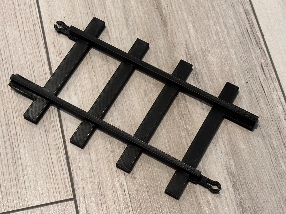 Model/Toy Train Track Straight Segment 59.4x160mm - Free 3D Print Model ...