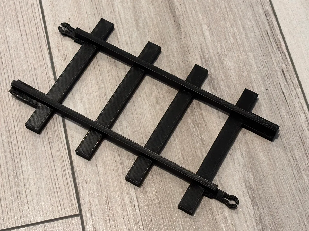 Model/Toy Train Track Straight Segment 59.4x160mm - Free 3D Print Model ...