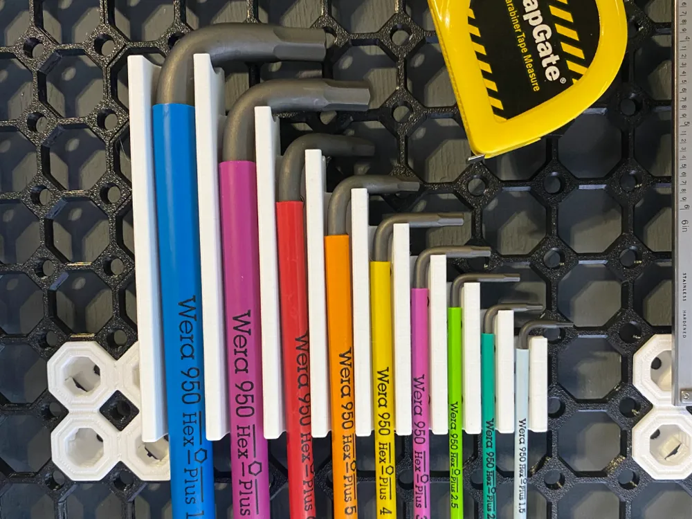 Wera metric hex key mount for multiboard Remixed by Ellena Fabrications - MakerWorld