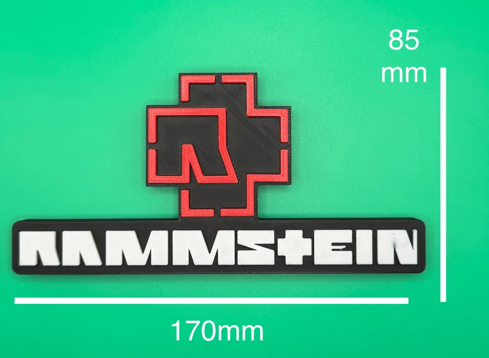 Rammstein Logo-Stand by 3dprint.pjw - MakerWorld
