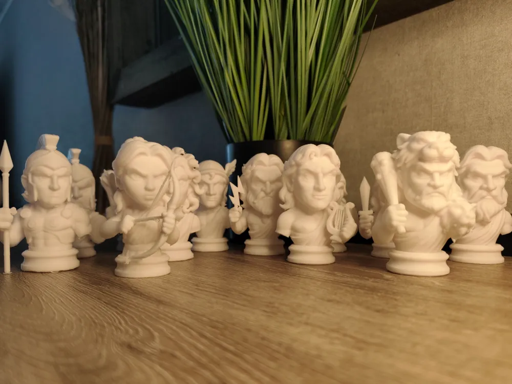 Greek Mythology Bust Set by 3DPrintsForYou MakerWorld: Download Free 3D ...