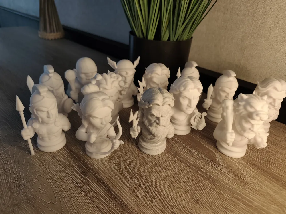 Greek Mythology Bust Set - Free 3D Print Model - MakerWorld