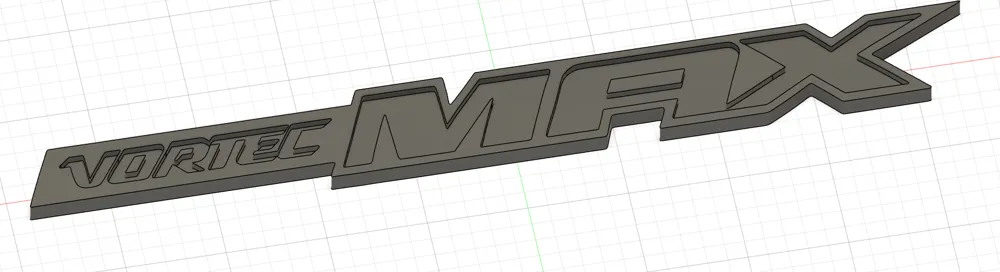 Vortec Max emblem - Free 3D Print Model - MakerWorld
