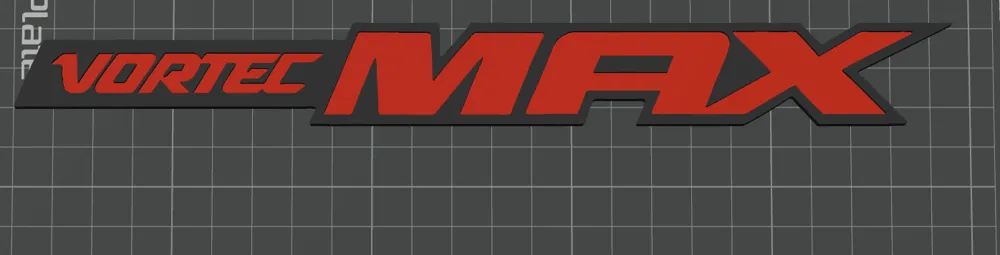 Vortec Max emblem - Free 3D Print Model - MakerWorld