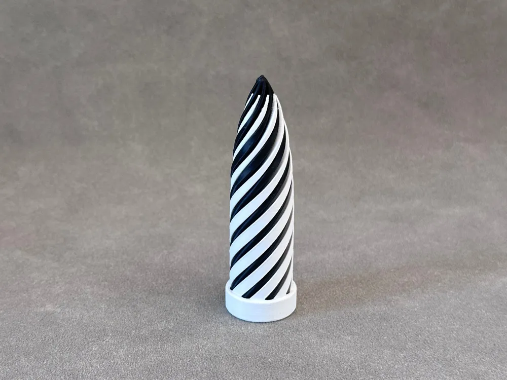 Spiral Artillery Shell – Impossible Pass-Through - Free 3D Print Model ...