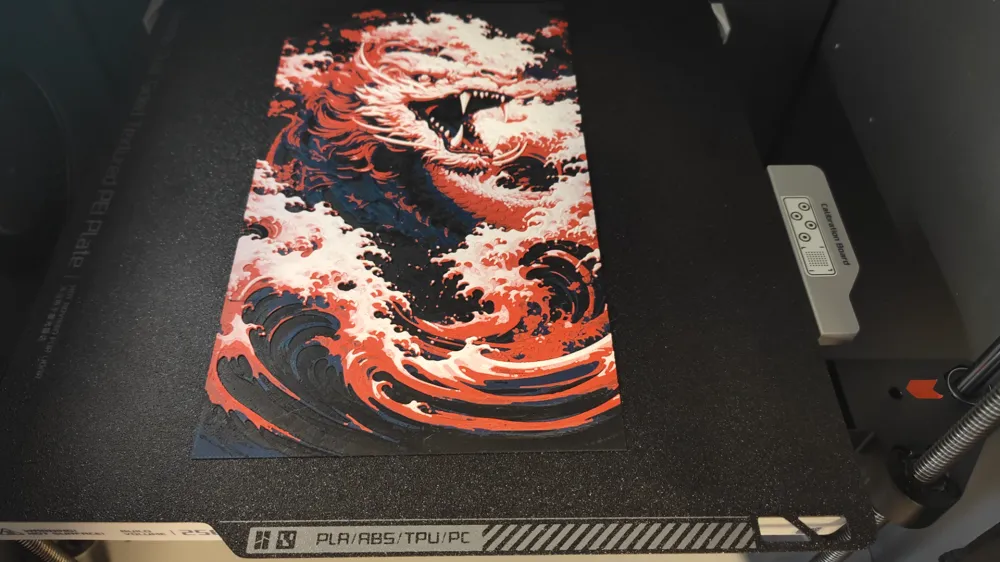 Red Dragon (4 Colors Filamant Painting) - HueForge by origoworld3d ...