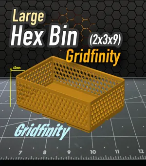 Hex Bin Gridfinity 2x3x9 by K2_Kevin - MakerWorld
