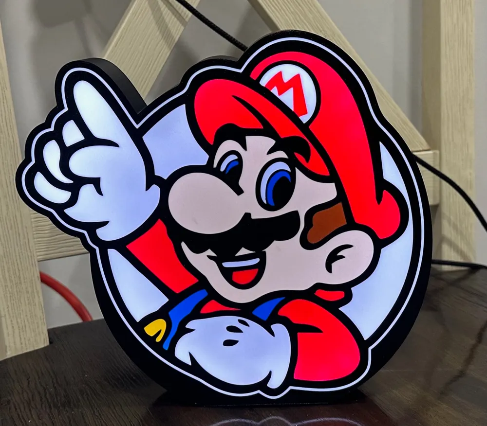 Mario LED Lamp by igmiller - MakerWorld