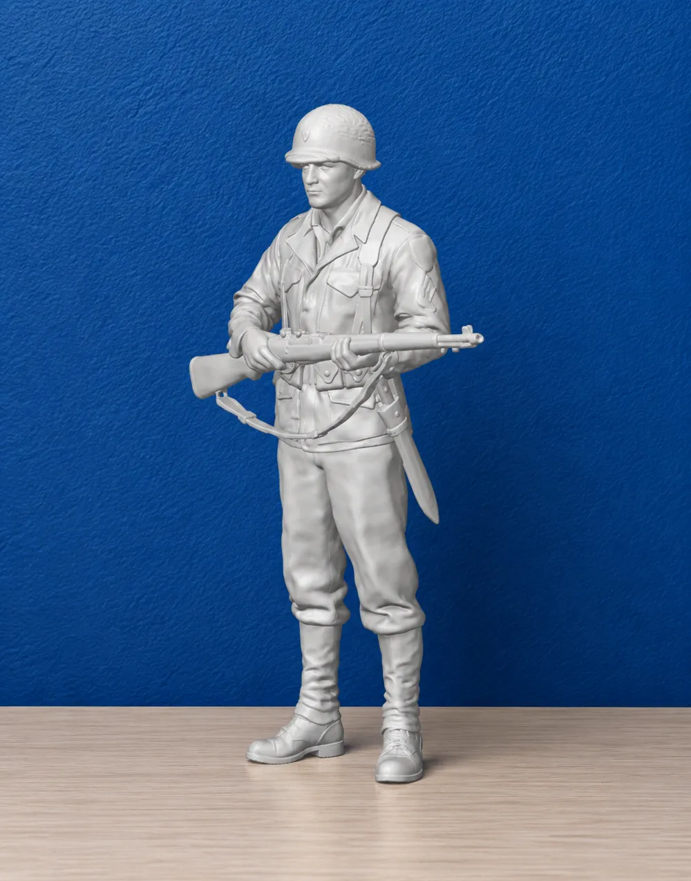 WW2 American Soldier Figure - Free 3D Print Model - MakerWorld
