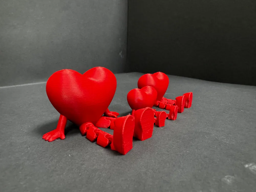 Corazón Articulado - Lleno y Liso - Día de San Valentín - Modelo de ...