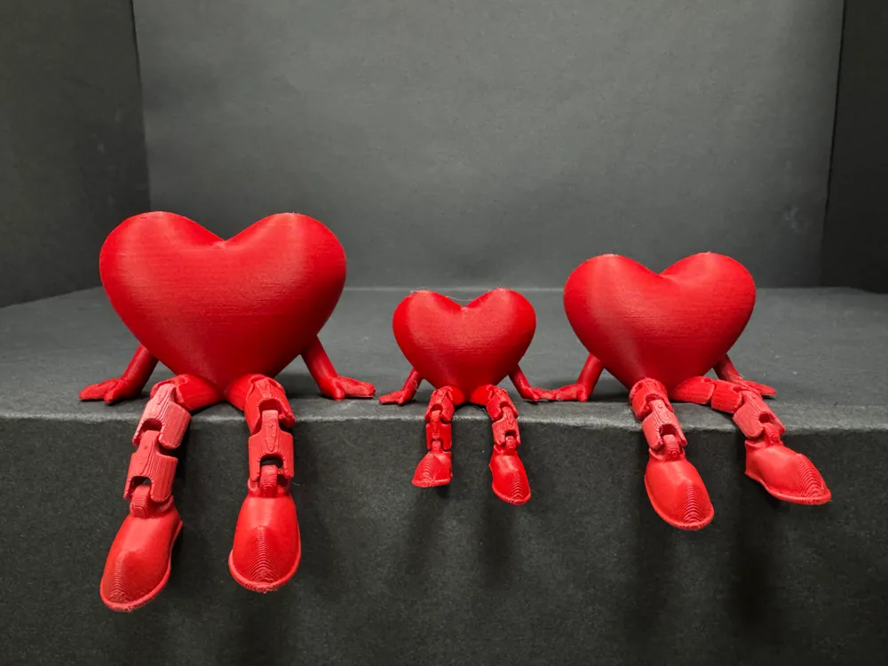 Articulated Heart - Plump Smooth - Valentine's Day - Free 3D Print ...