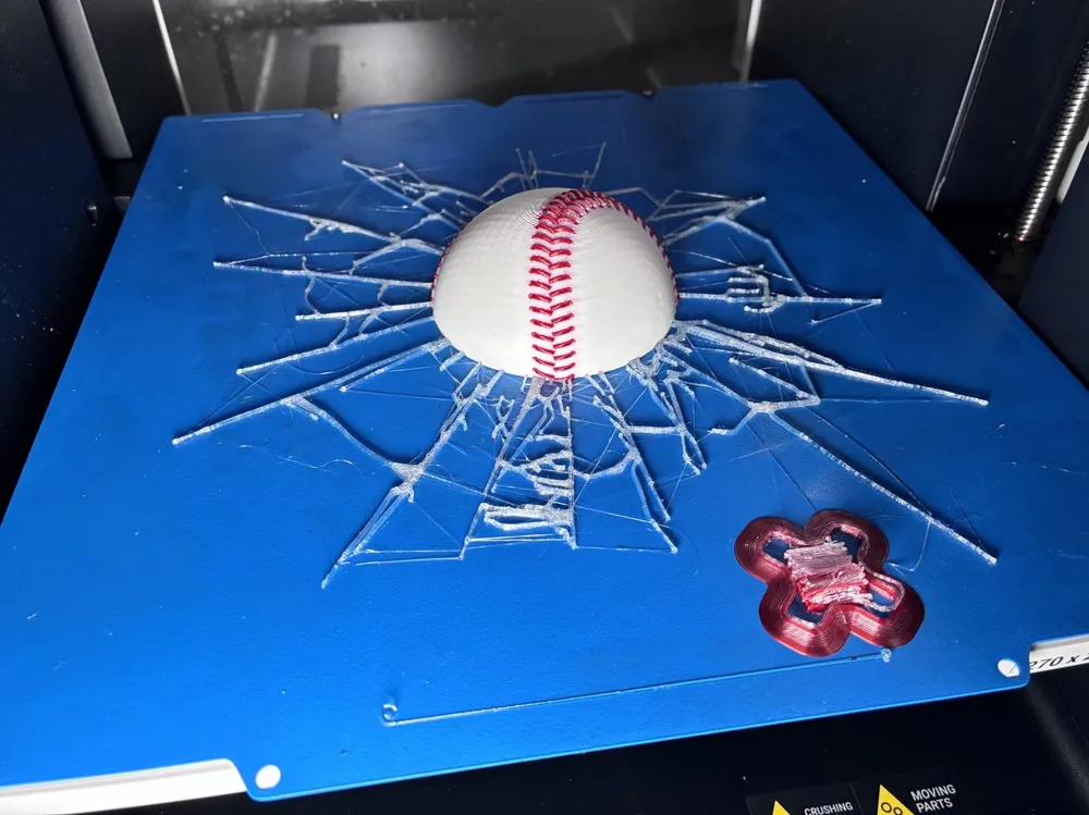 "Broken Glass" Baseball Illusion, April Fools Joke - Free 3D Print ...