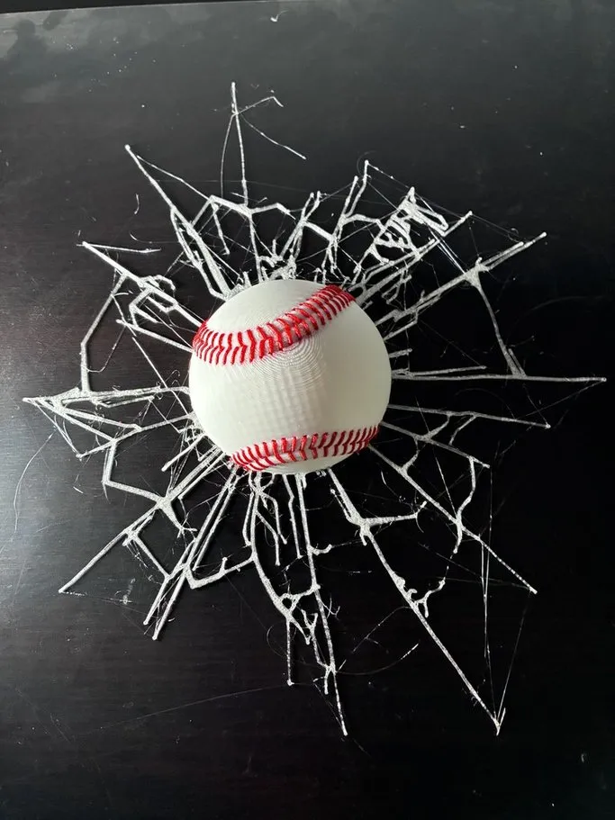 "Broken Glass" Baseball Illusion, April Fools Joke - Free 3D Print ...