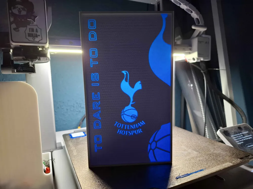 Tottenham FC - Spurs Hueforge - Free 3D Print Model - MakerWorld