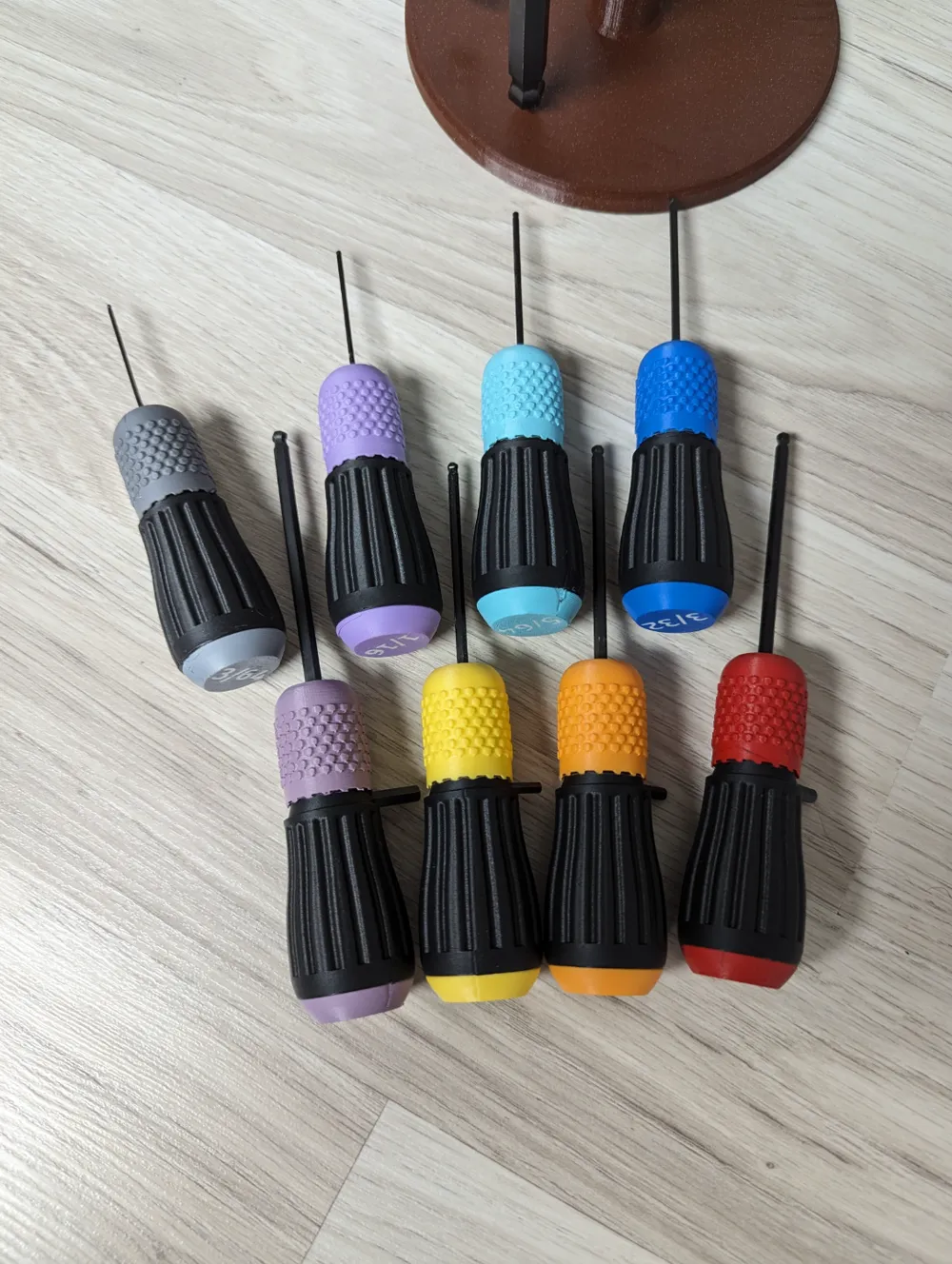 (Imperial) Stubby Allen Key Handles (multicolor, print in place ...