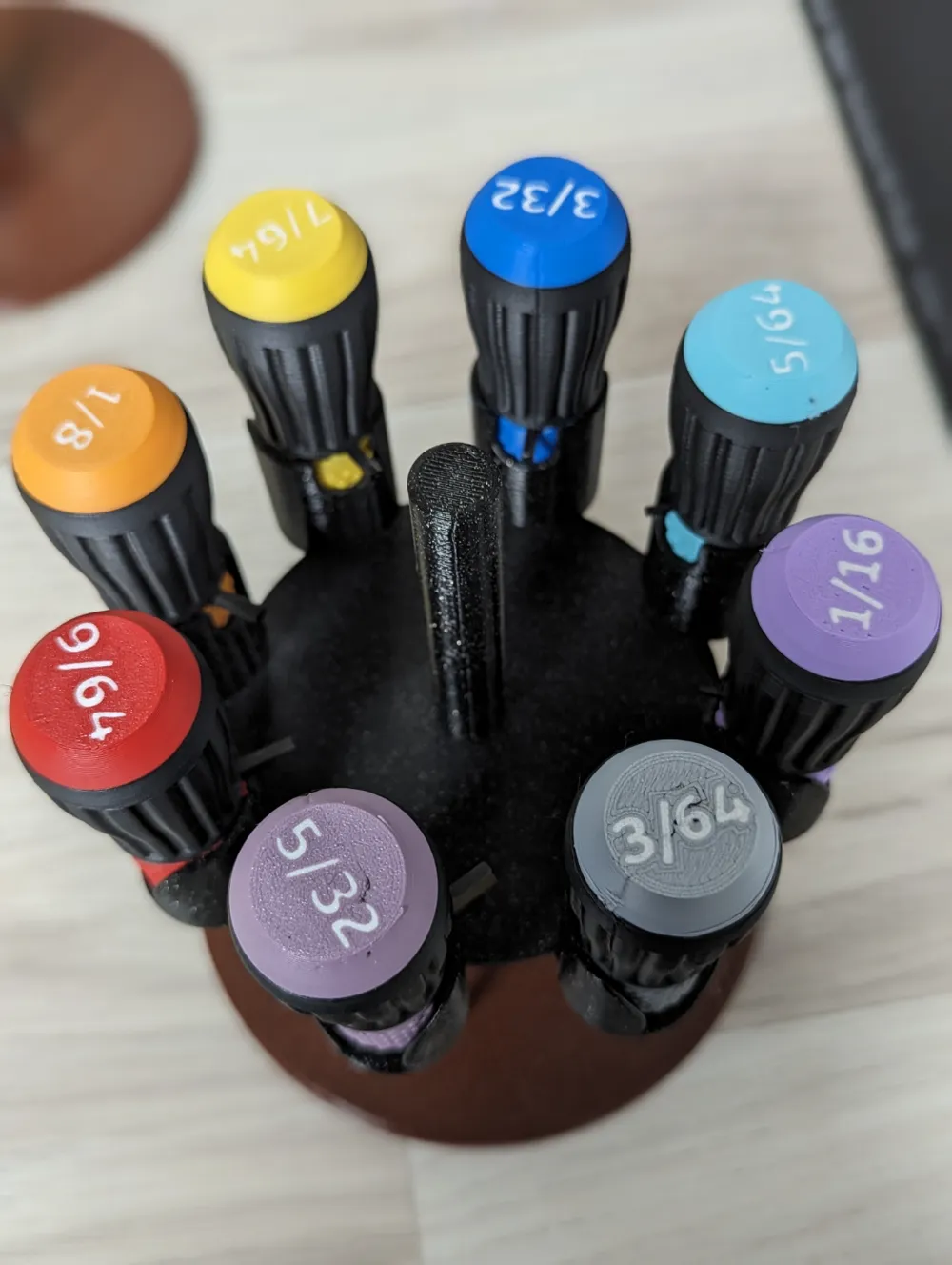 (Imperial) Stubby Allen Key Handles (multicolor, print in place ...