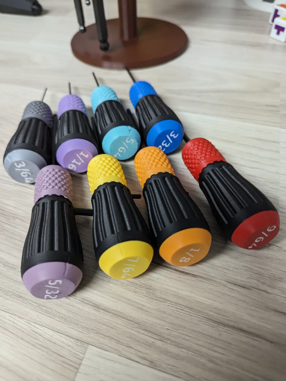 (Imperial) Stubby Allen Key Handles (multicolor, print in place ...