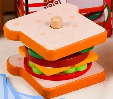 Montessori Toast game Sorting Stacking Match toy by 3Dcrabi - MakerWorld