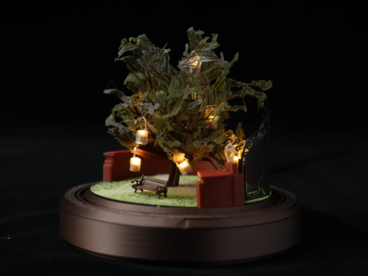 Glimmer Garden Diorama - Free 3D Print Model - MakerWorld