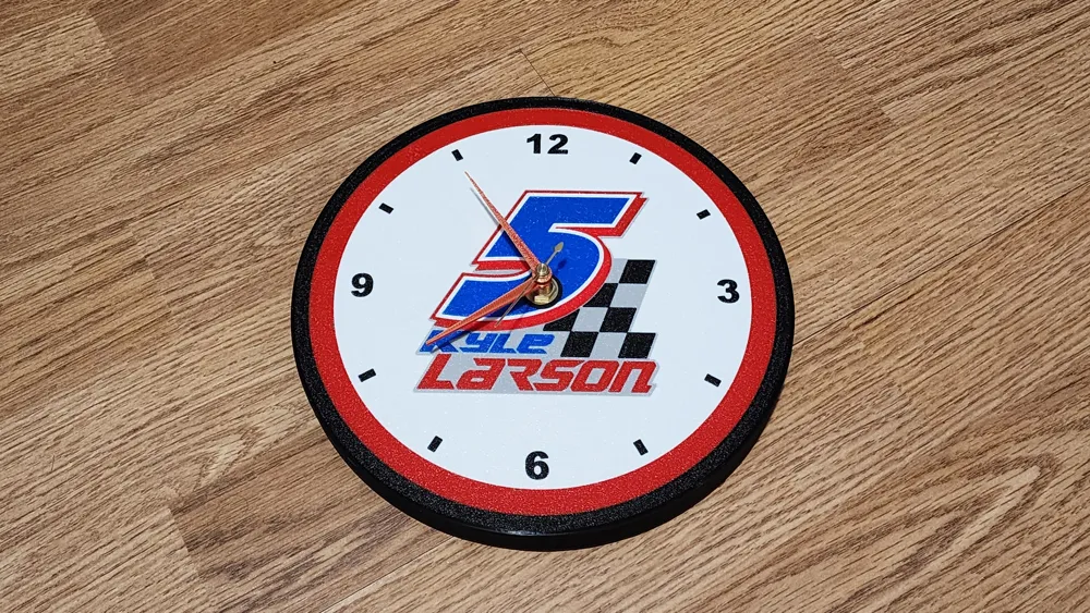 NASCAR's Kyle Larson - Clock by MayHem MakerWorld: Download Free 3D Models