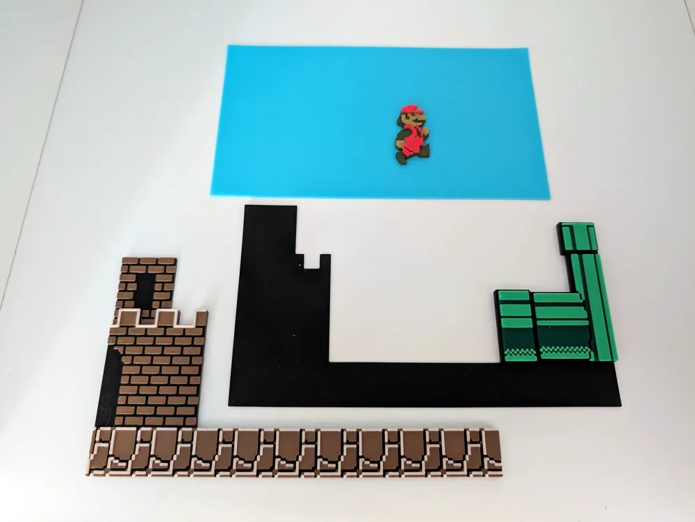 Super Mario Bros. - Arte de Pared Transición de Tubería por ...