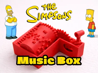 The Simpsons Music Box - Free 3D Print Model - MakerWorld