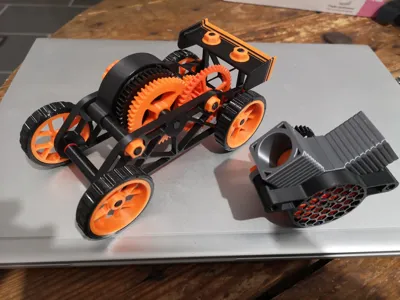 Wind-up Car + 2-cylinder engine by AD-Concept MakerWorld: Download Free ...