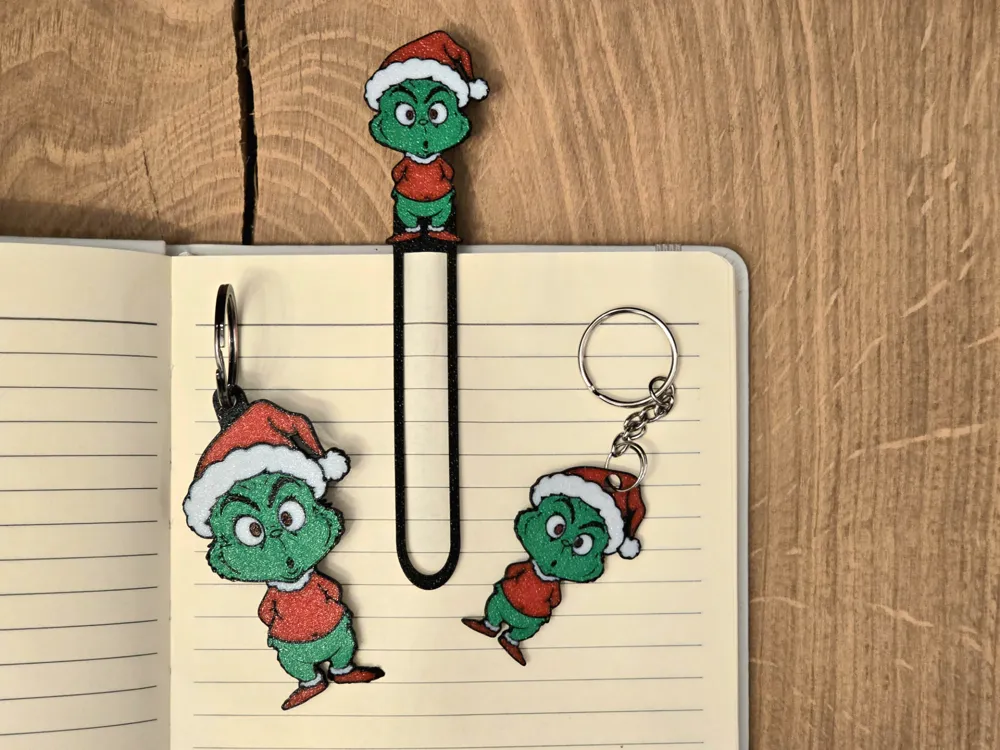 Christmas Grinch Bookmark by Goomol DIY - MakerWorld