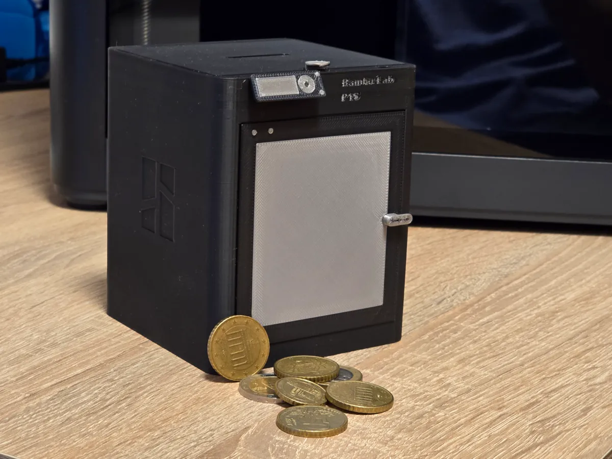 Bambu P1S Coin Bank - Free 3D Print Model - MakerWorld