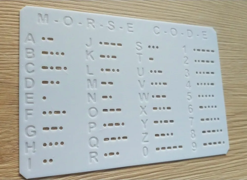 Morse code template by kozakt - MakerWorld